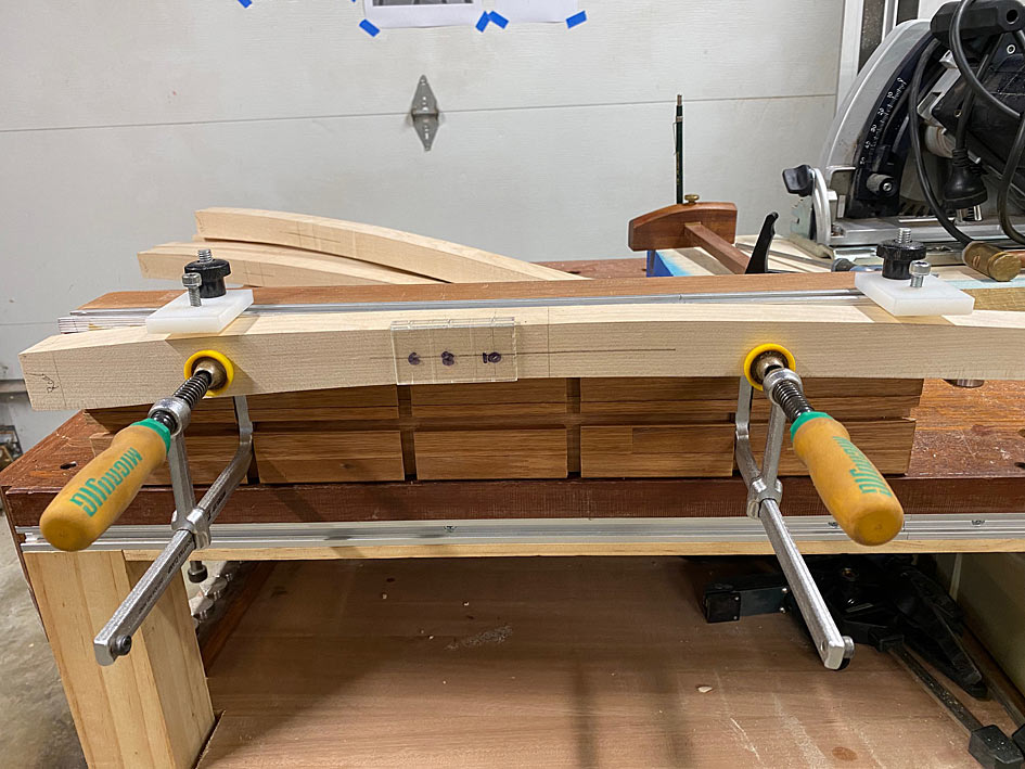 Themortises are 30mm long and 10mm wide, and through the 30mm thicklegs ...