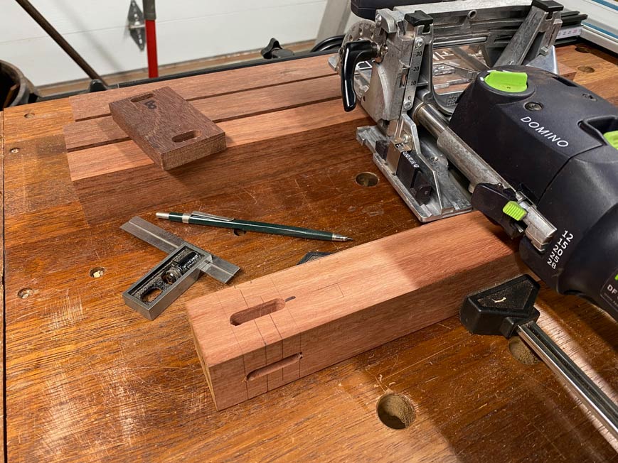 Iam really enjoying the MFT table I built. Here, the legs are held ...